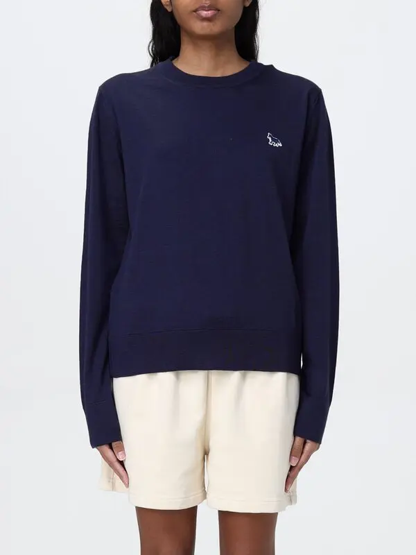 Maison Kitsuné Crew Neck Sweater - Blue