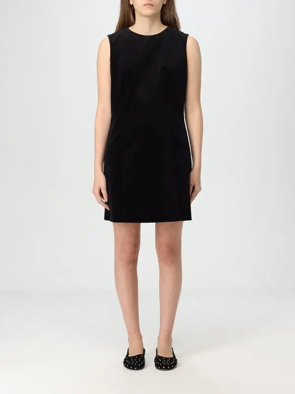 apc black dress A.P.C. Black Lux Noir Button Down Robe Dress