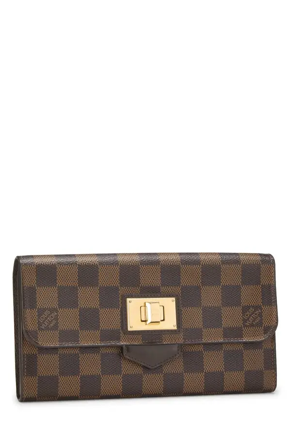 LOUIS VUITTON Damier Ebene Rosebery Wallet