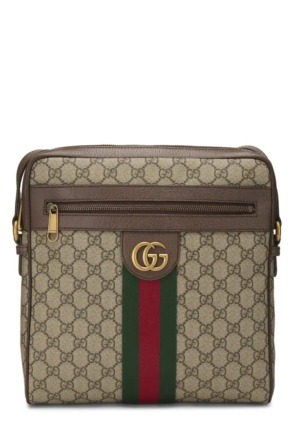 Gucci Original Gg Supreme Ophidia Messenger Bag - Brown