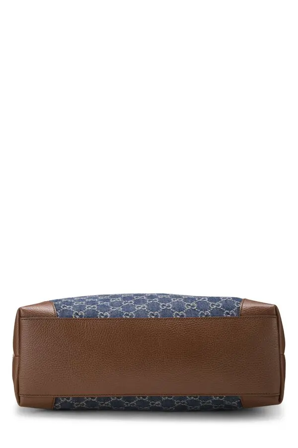 Gucci Denim Gg Ophidia Tote - Blue