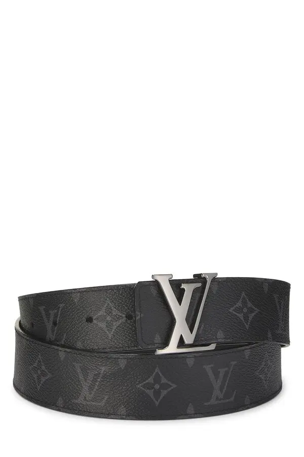 LOUIS VUITTON Monogram Eclipse Reversible Ceinture Belt - Black