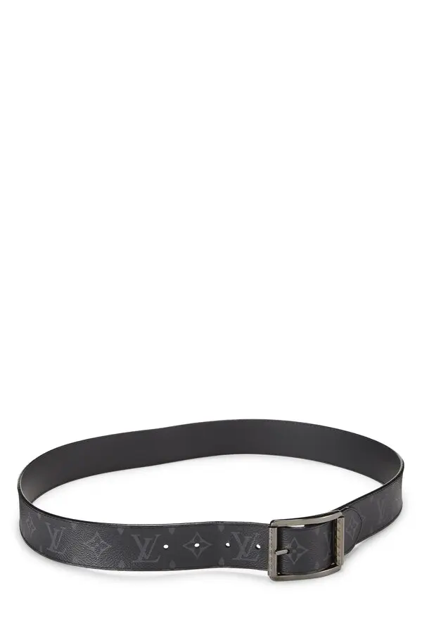 LOUIS VUITTON Monogram Eclipse Reversible Belt