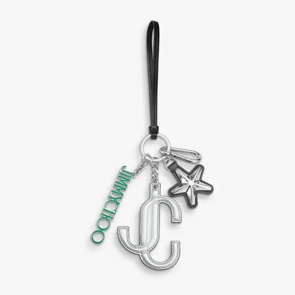 JIMMY CHOO Jc Multi Charm - Silver/green/black