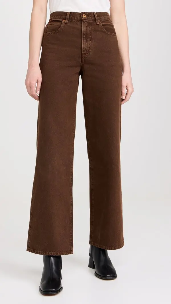 SLVRLAKE Grace Straight Leg Jeans - Northern Cedar