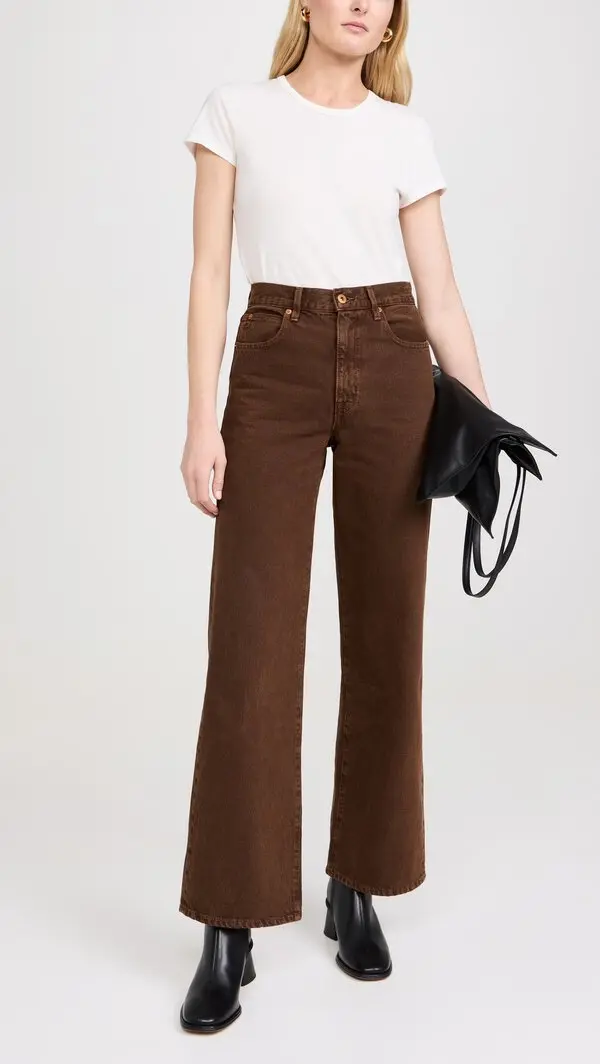 SLVRLAKE Grace Straight Leg Jeans - Northern Cedar
