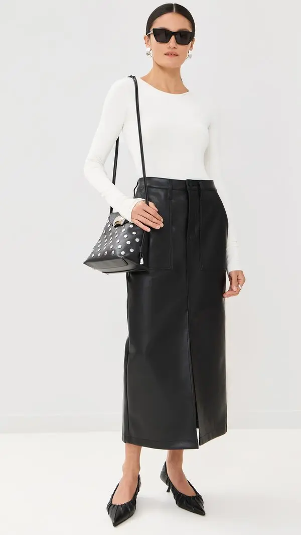 PISTOLA Alice Utility Midi Skirt