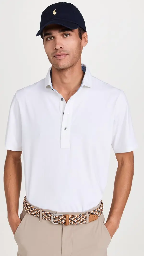 Greyson Tala Lightweight Airflow Jersey Polo - Arctic