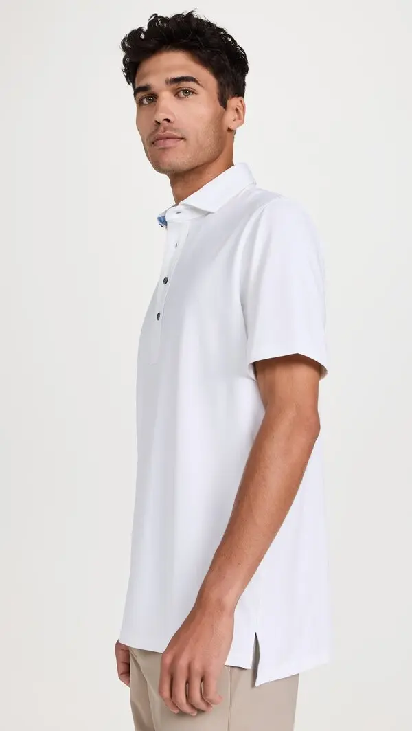 Greyson Tala Lightweight Airflow Jersey Polo - Arctic