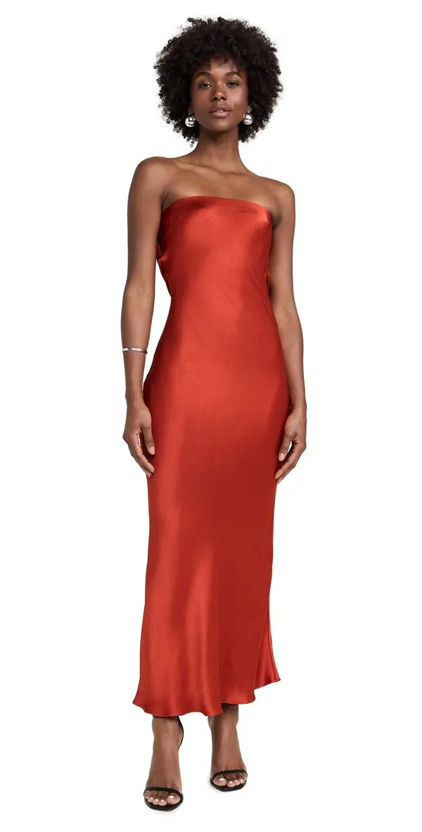 open lace back dress Alara Strapless Dress in Ocean Mist