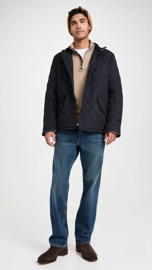 Barbour Powell Quilted Jacket - Navy
