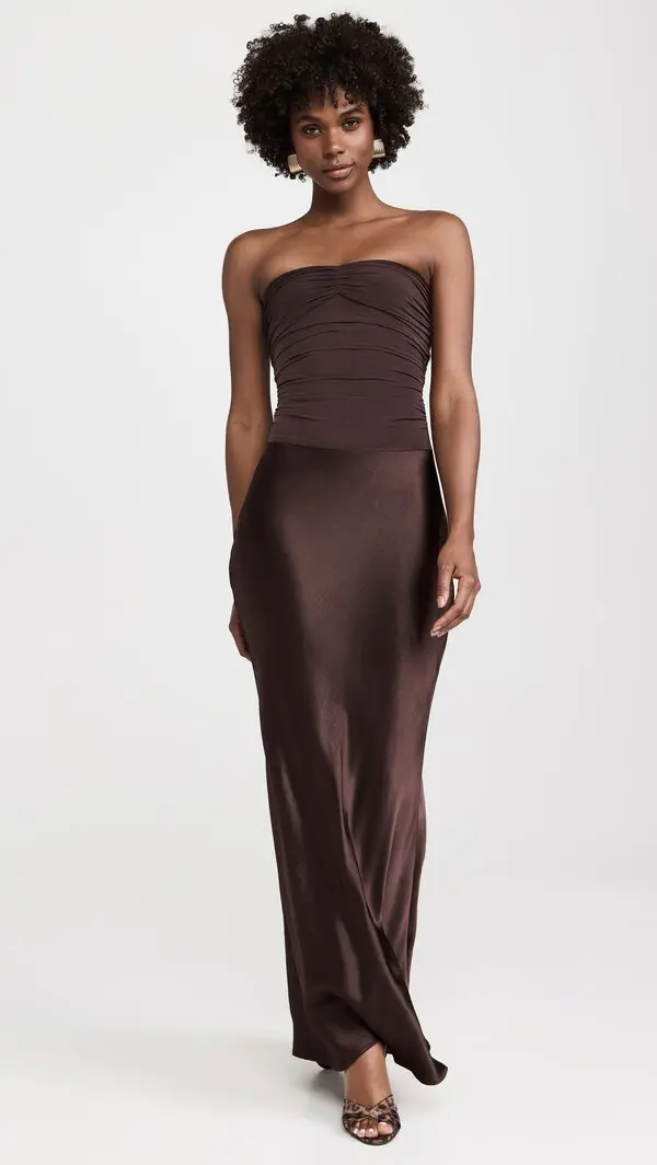 Bec & Bridge Dua Strapless Maxi Dress In Dark Chocolate - 50% Off |  Editorialist