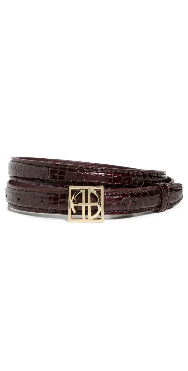 ANINE BING Small Embossed Monogram Belt