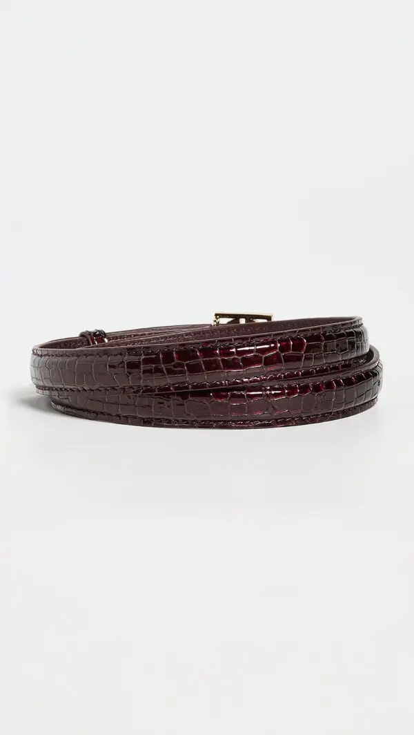 ANINE BING Small Embossed Monogram Belt