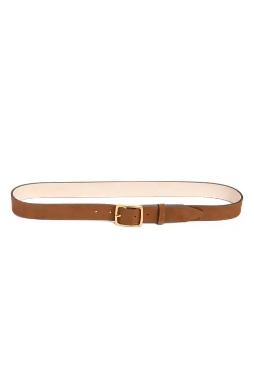 Rag & Bone Boyfriend Leather Belt - Brown Wood