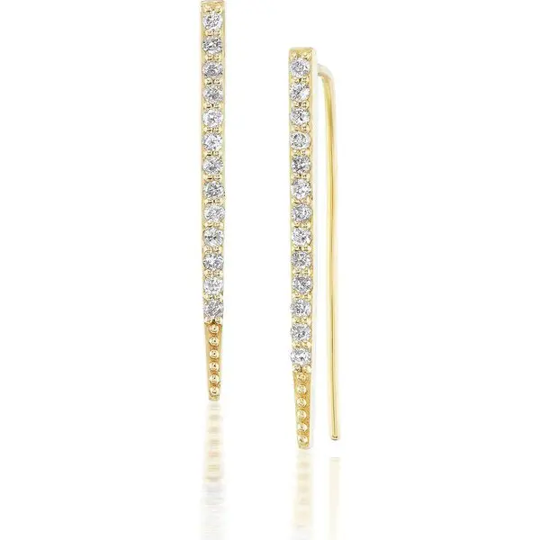 Sheryl Lowe Diamond Stick Earring - 14kt Yellow Gold