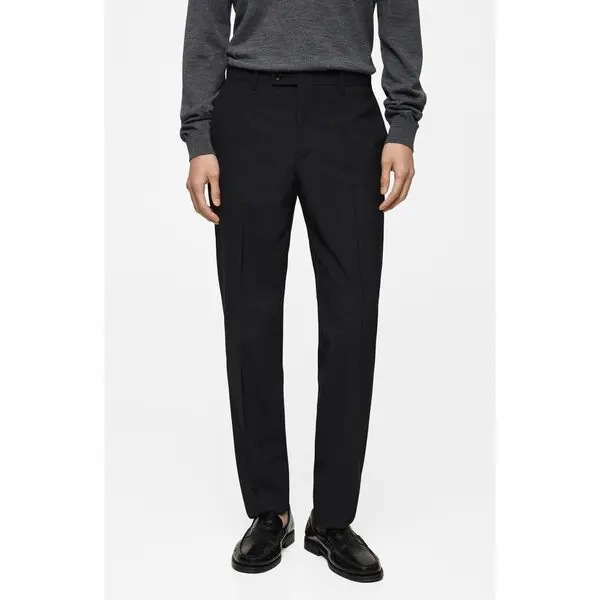 Mango Slim Fit Virgin Wool Dress Pants