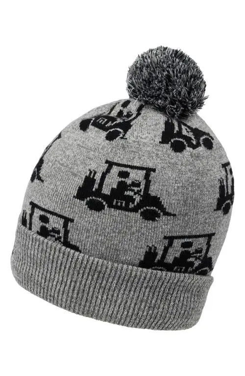 Travis Mathew Mapes Pompom Beanie - Heather Grey