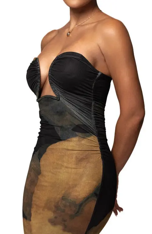 JLUXLABEL Bethany Strapless Maxi Dress