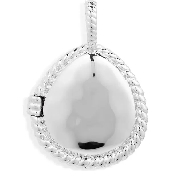 Monica Vinader Mini Deia Locket Charm - Sterling Silver