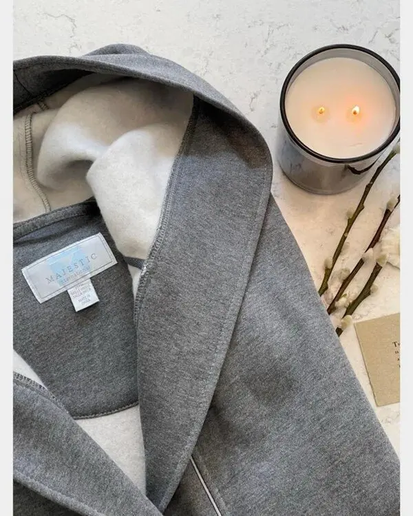 Majestic International Apos;s Montauk Hooded Fleece Robe