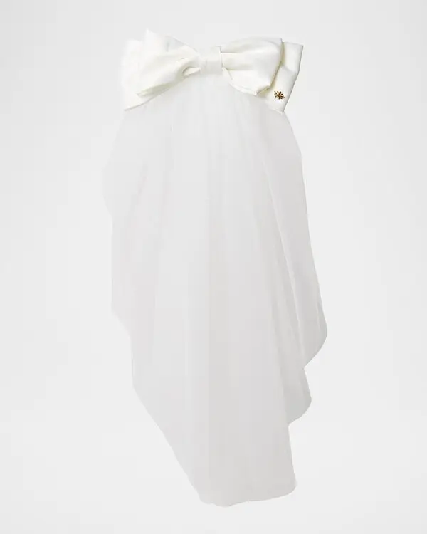 Lele Sadoughi Priscilla Bow Veil - Ivory
