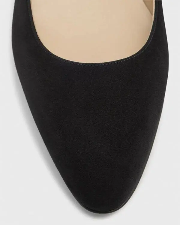Manolo Blahnik Lista Suede Pumps