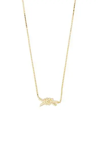 Bottega Veneta Knot Pendant Necklace