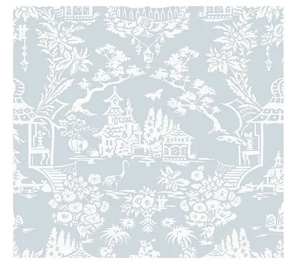 NEXTWALL Garden Chinoiserie Peel And Stick Wall Paper - One-color