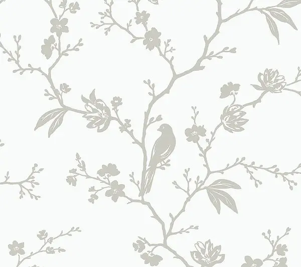 NEXTWALL Songbird Chinoiserie Peel And Stick Wa Llpaper - One-color