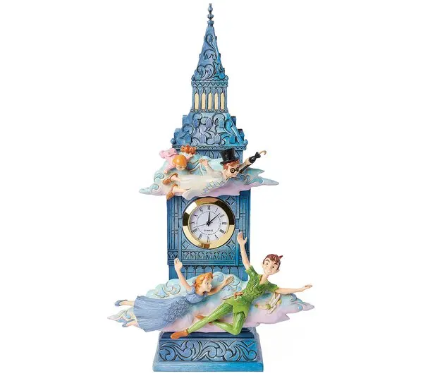 JIM SHORE Disney Traditions Peter Pan Clock