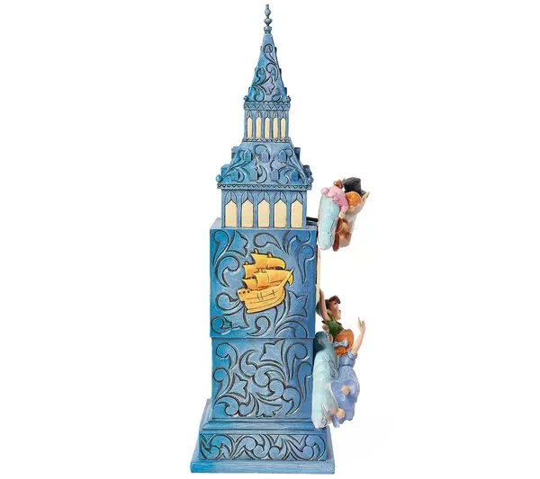 JIM SHORE Disney Traditions Peter Pan Clock