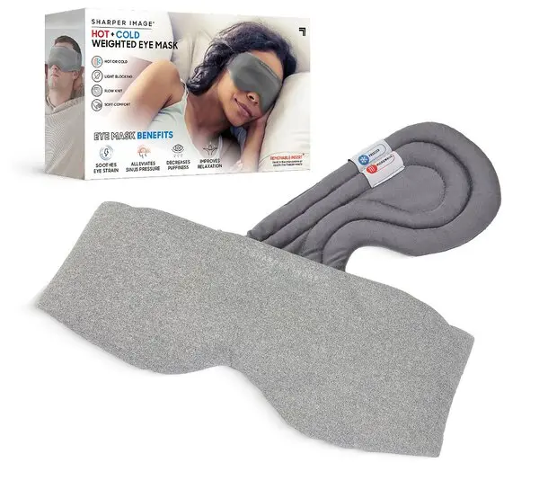 SHARPER IMAGE Weighted Hot And Cold Eye Mask - One-color