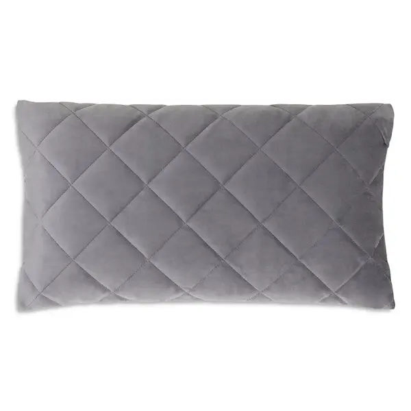 Frette Quilted Velvet Boudoir Sham Exclusive - Grey