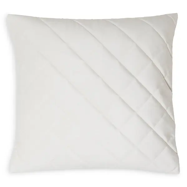 Frette Quilted Velvet Decorative Cushion, 20 X 20 Exclusive - Ice