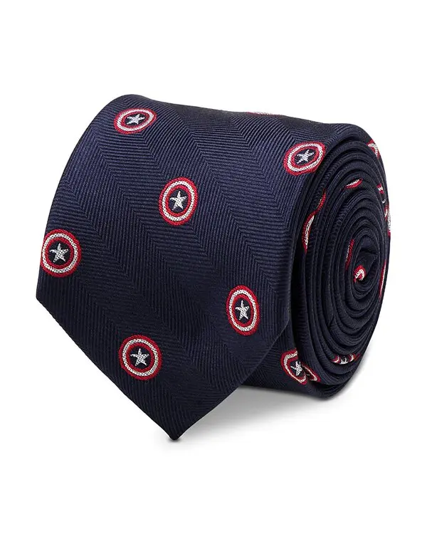 CUFFLINKS, INC. Captain America Shield Classic Tie - Navy