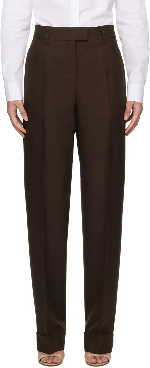 FERRAGAMO - Ferragamo Turn Up Trousers