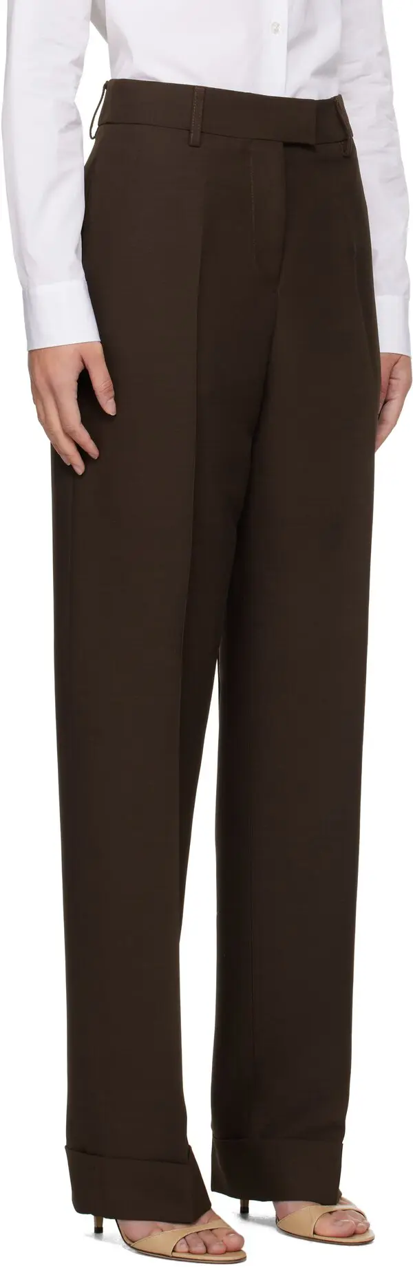 FERRAGAMO - Ferragamo Turn Up Trousers