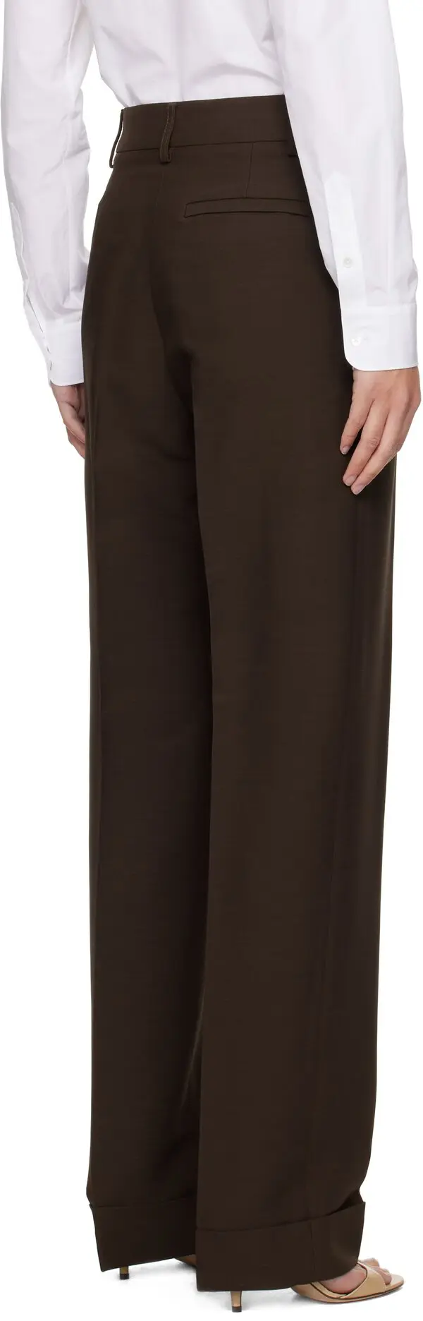FERRAGAMO - Ferragamo Turn Up Trousers
