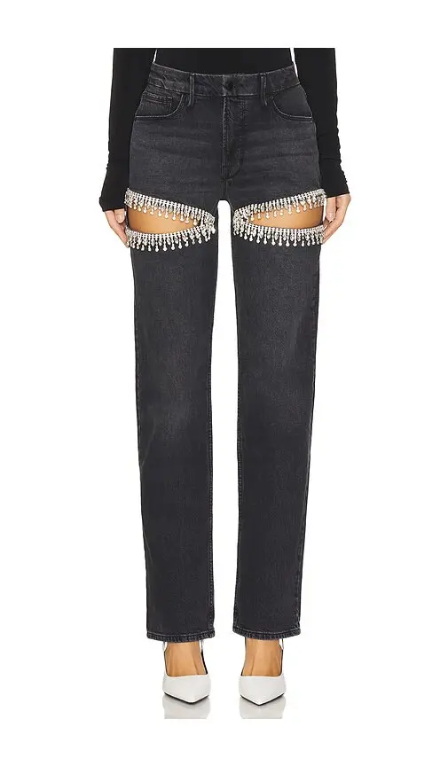 Good American Good Icon Straight Diamond Jeans