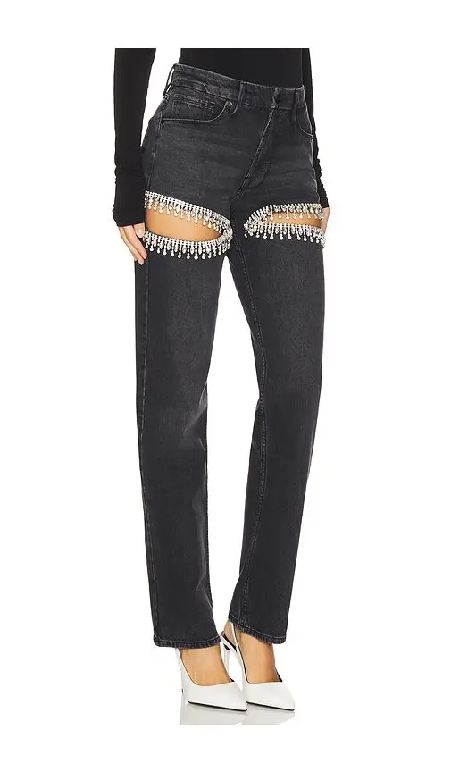 Good American Good Icon Straight Diamond Jeans