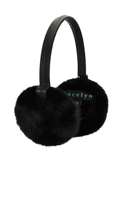 Jocelyn Faux Mink & Leather Earmuffs