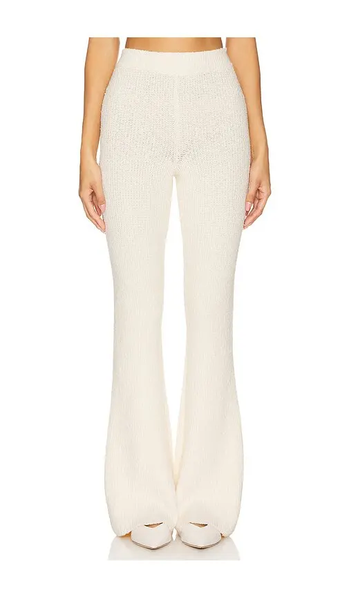 CAMILA COELHO Nika Rib Pant - Ivory