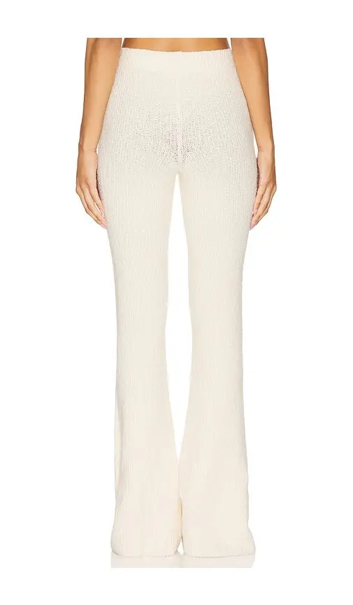 CAMILA COELHO Nika Rib Pant - Ivory