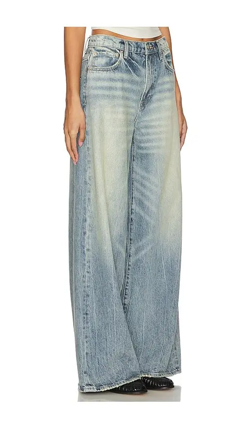 GRLFRND Luna Mid Rise Baggy Jeans - Whistler