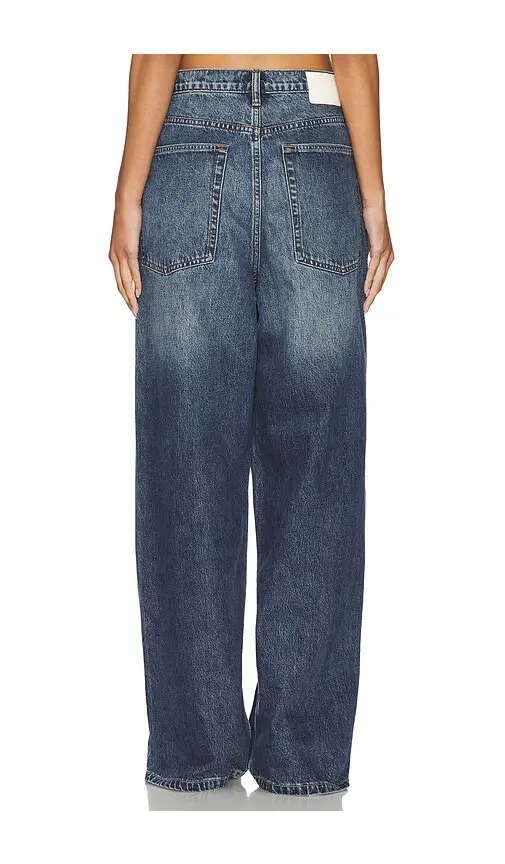 GRLFRND Enya Drop Rise Jeans In Dark Wash - Park City