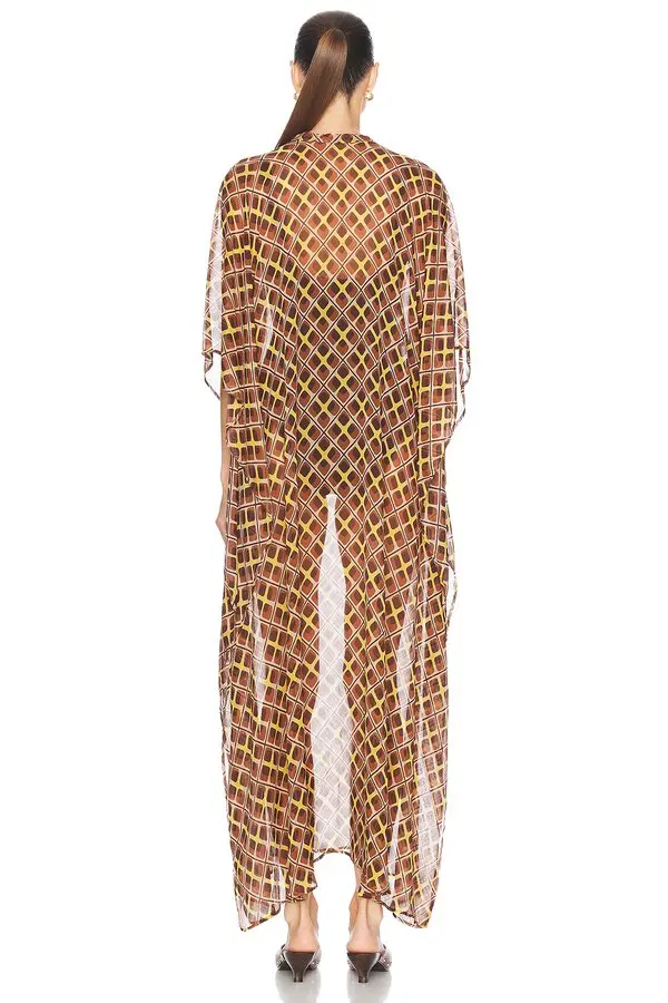 BODE Cattail Plaid Kaftan