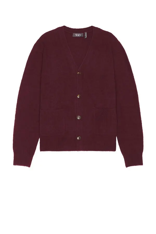 WAO Solid Brushed Cardigan