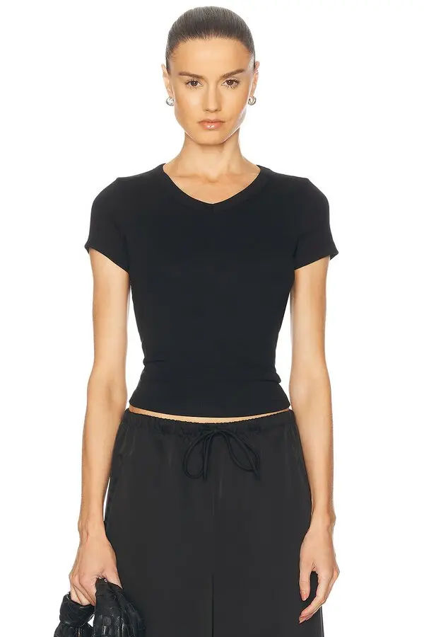FLORE FLORE Jill Baby Tee - Black