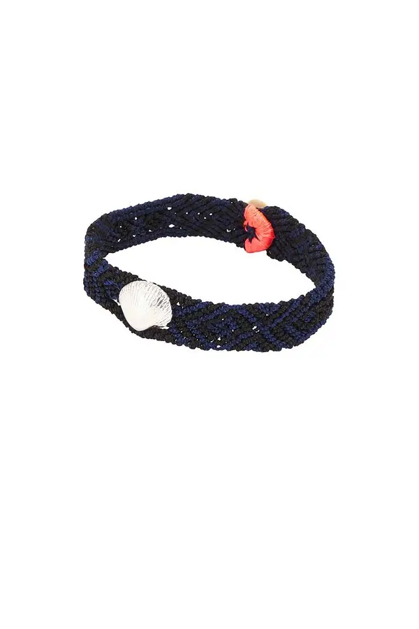 Dezso By Sara Beltran Classic Anadara Mexican Bracelet - Deep Blue Sea